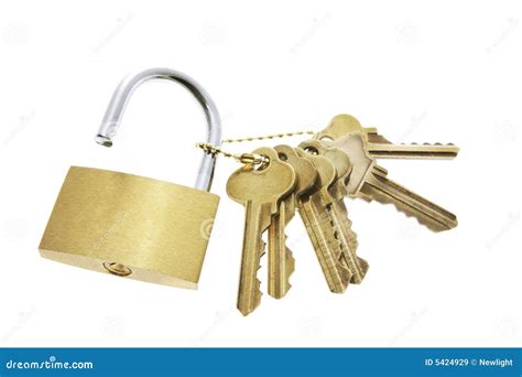 Lock And A Bunch Of Keys Stock Image Image Of Bunch Prospect 5424929