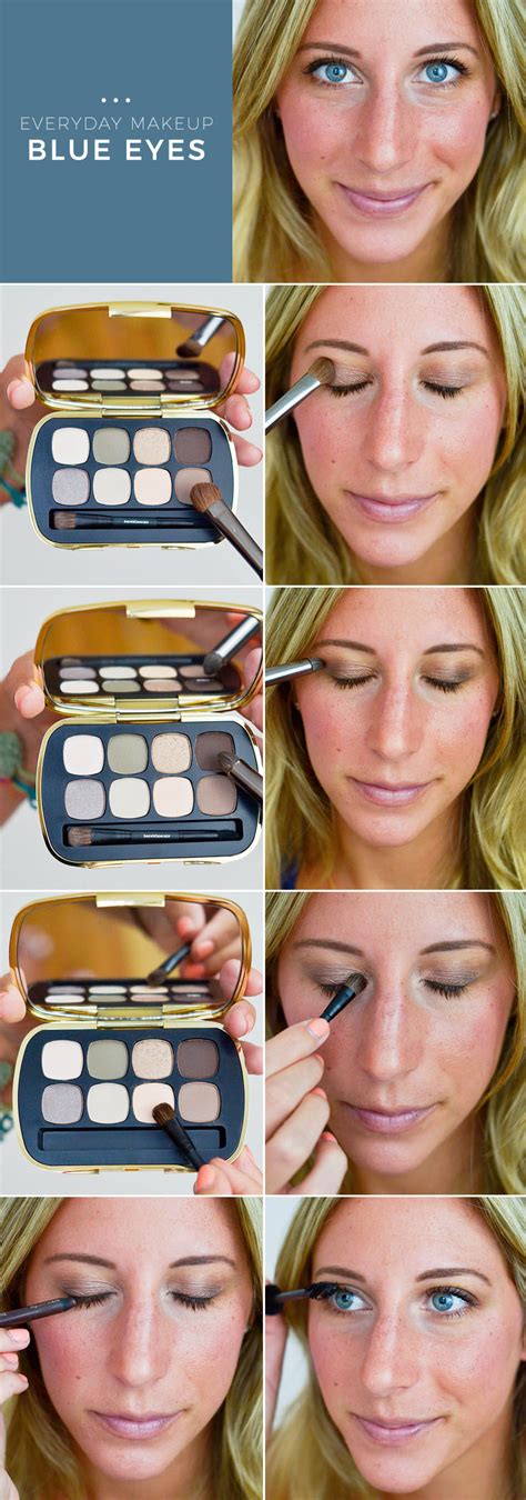Day Night Makeup For Blue Eyes