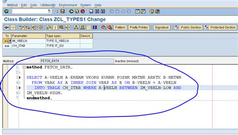 SAP TECH Global Class Types