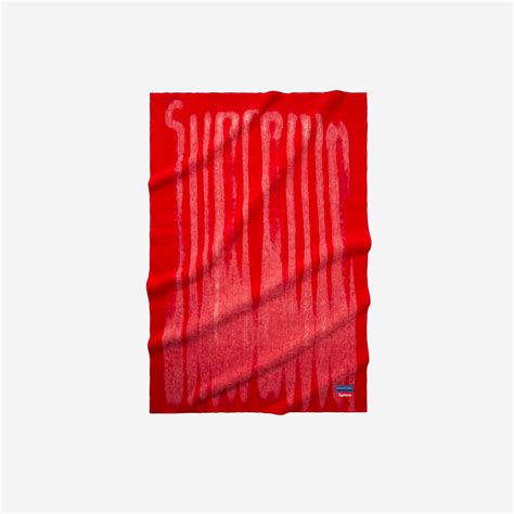 슈프림 블러드 로고 블랭킷 레드 23fw Supreme Kream