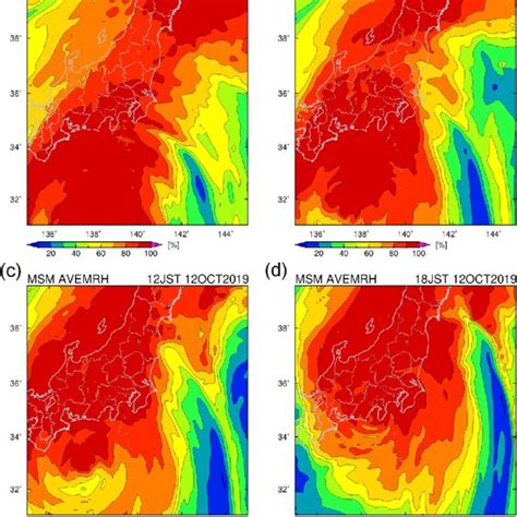 The Horizontal Distribution Of Mean Relative Humidity In Vertically