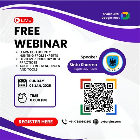 Cyber Gita On Linkedin Bugbountywebinar Freewebinar Cybersecurity Ethicalhacking