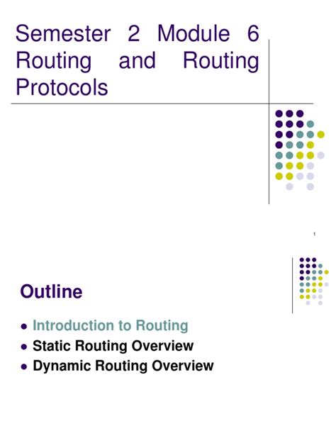 Semester 2 Module 6 Routing And Routing Protocols Pdf Router Computing Routing