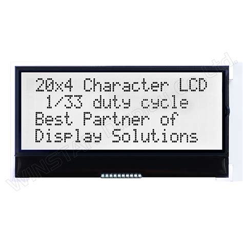Character 20×4 Cog Lcd Display Module Crest Technologies Pty Ltd Wholesaler And Distributor Of