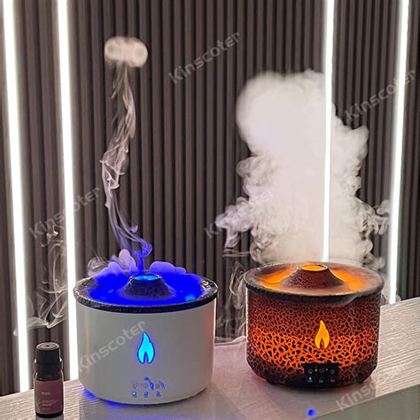 Volcano Jellyfish Aroma Diffuser V Ml Volcano Flame Diffuser Essential Oil Volcano