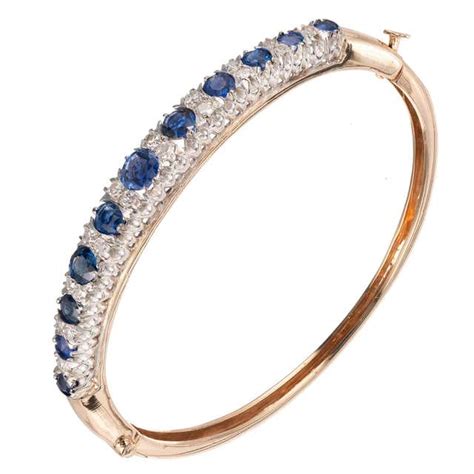Victorian Black Onyx Rose Gold Bangle Bracelet At 1stdibs Black And