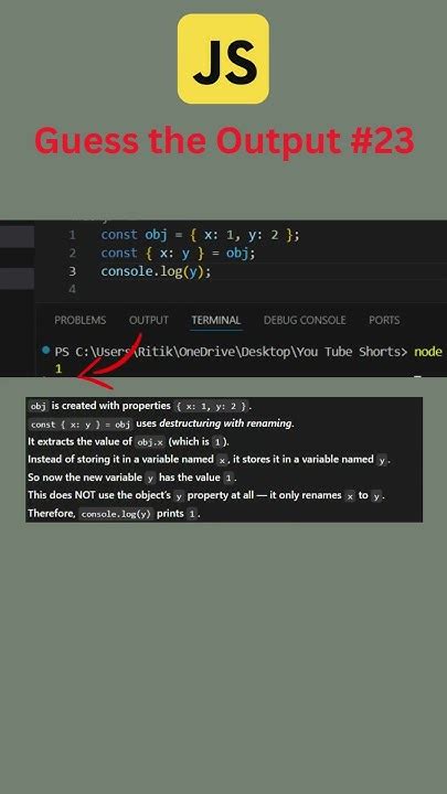 Javascript Destructuring Trick That Confuses Everyone Shorts Coding