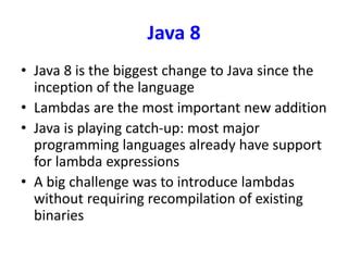 Java 8 lambda | PPTX