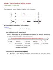 Reactions of Alkenes: Addition Reactions Explained | Study Guide | Course Hero