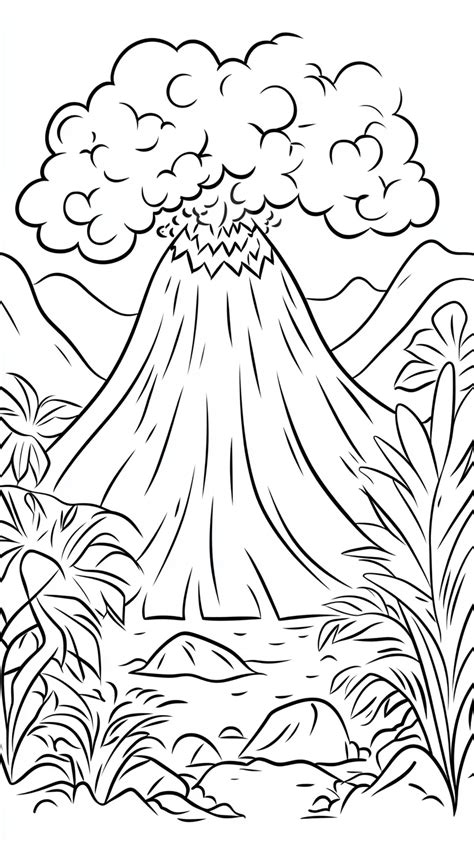 34 Coloriage Volcan Gratuit Une Explosion De Couleurs