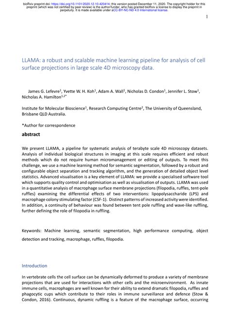pdf llama a robust and scalable machine learning pipeline for