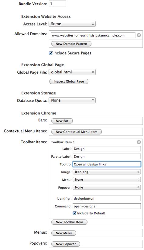 Javascript Whats Wrong With This Simple Safari Extension Code Stack Overflow