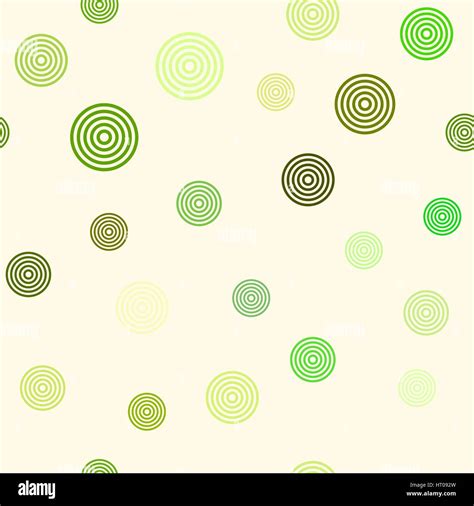 Vector Seamless Pattern Green Concentric Circles On Light Background Stock Vector Image Art
