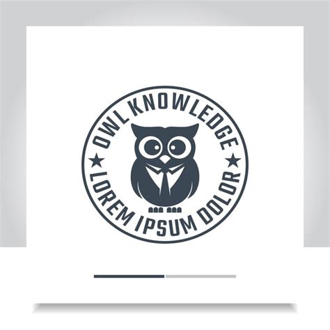 Premium Vector Logo Design Cute Cartoon Owl Wisdom Smart Symbol For