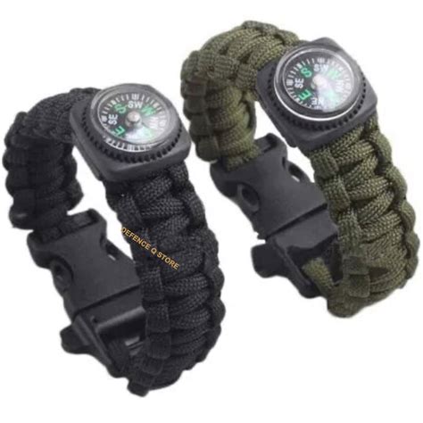 Elite Tactical Paracord Compass Bracelet Defence Q Store