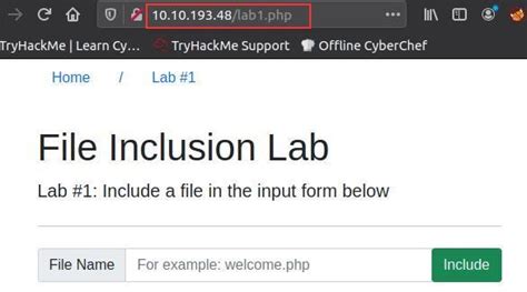 try hack me write up module web hacking file inclusion by shefali kumari medium