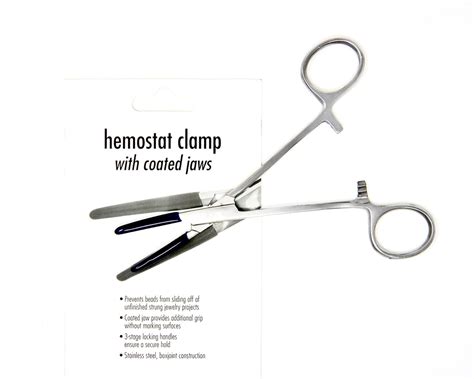 Hemostat Clamp Coated Jaw