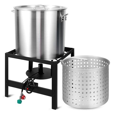 Seafood Boil Kit 100qt Propane Burner Pot With Basket Crawfish