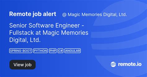 Senior Software Engineer Fullstack