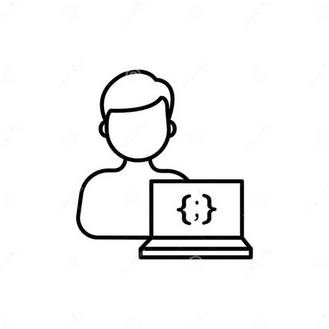 Programmer Icon Set Software Web Application Vector Symbol In A Black