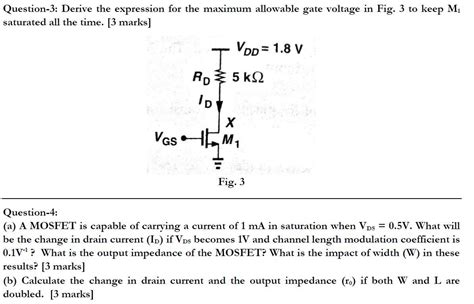 Solved Question Derive The Expression For The Maximum Chegg