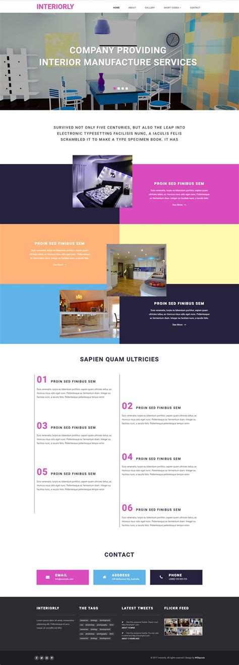 Interiorly An Interior Flat Bootstrap Responsive Web Template
