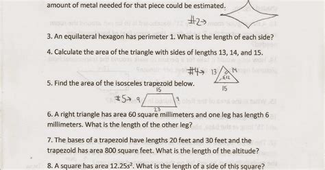 Geometry Common Core Style Review For Chapter 8 Test Day 120