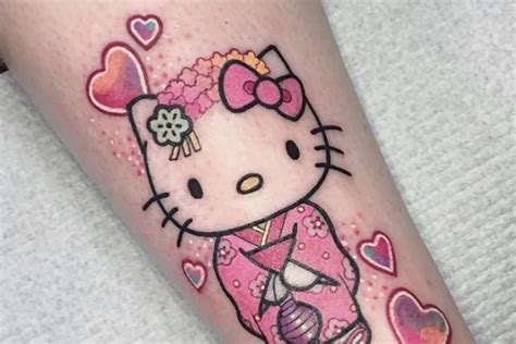 Hello Kitty Bow Tattoos