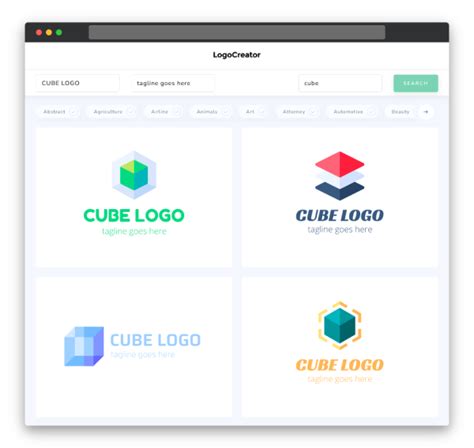 Cube Logo Design Create Your Own Cube Logos