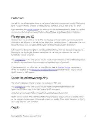 Porting Tips Windows Store Unity PDF