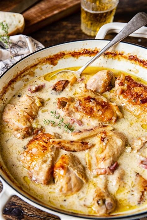 French Chicken Casserole A La Normande Video Vikalinka