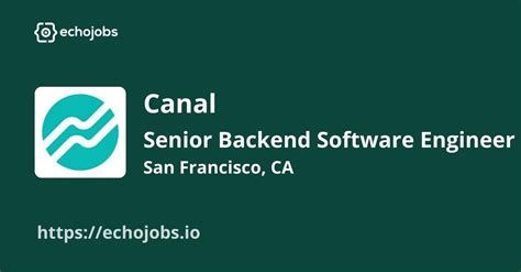 Canal Is Hiring Senior Backend Software Engineer San Francisco Ca Graphql Aws React Sql