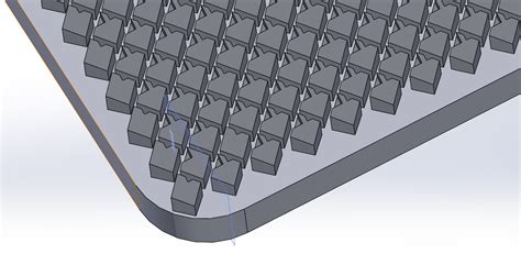 How To Perfectly Extruded Cut For This Can Be Pattern R Solidworks