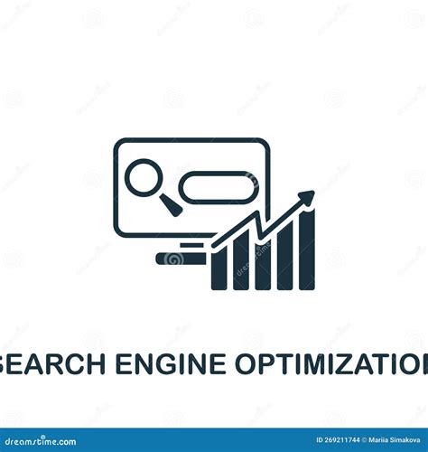 Search Engine Optimization Icon Monochrome Simple Sign From