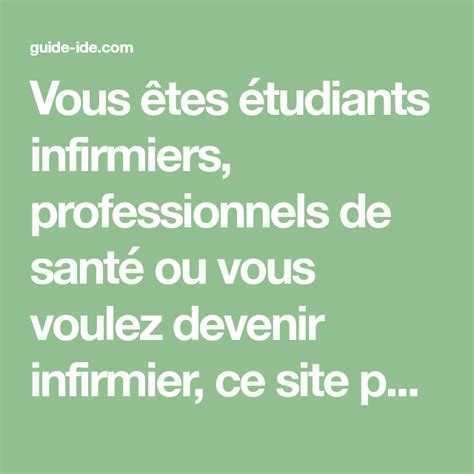 Guide Ide Soins Infirmiers Pathologies Concours Infirmier