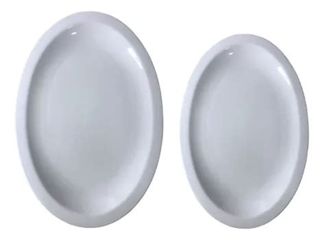 Set X2 Platos Ceramica 2 Medidas Ovalados