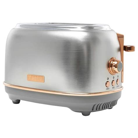 Haden Heritage 900 Watt 2 Slice Wide Slot Steel And Copper Retro