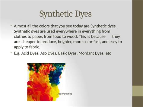 Chemistry Of Dyes And Its Classification Pptx