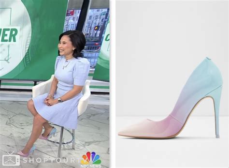 The Today Show January 2025 Vicky Nguyens Pink And Blue Ombre Pumps