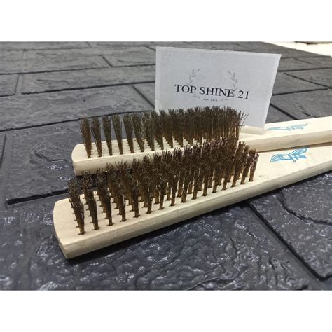 Kayu Wooden Handle Brass Wire Brush Brush For Washing Jewelry
