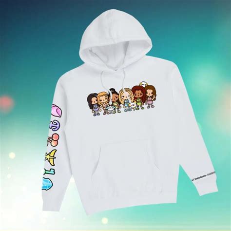 Katseye Store Merch Katseye X Toca Boca White Hoodie Newest Fashion