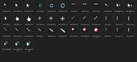 Schwarzer Aero Cursor