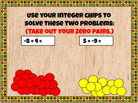 Integers Adding With Integer Chips Digital And Printable Adding