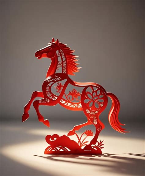 Majestic Horses Traditional Chinese Paper Cutting Art Horse Paper