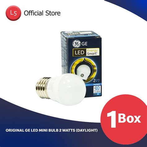 Original Ge Led Mini Bulb 2 Watts Day Light Level Five