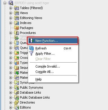 Oracle Sql Developer Create Function Using Script Stack Overflow