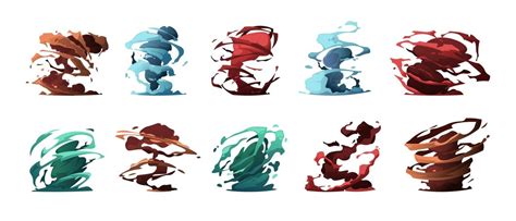 Premium Vector Cartoon Vortex Effect Magic Tornado Swirl With Sparkle