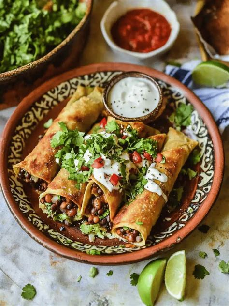 Crispy Black Bean Flautas Easy Vegan Delight