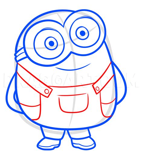 How To Draw Bob From Minions Drawing Step By Step By Dawn Dragoart