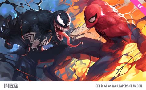 Venom X Spiderman Wallpaper